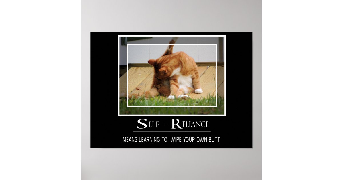 Self-Reliance Poster | Zazzle