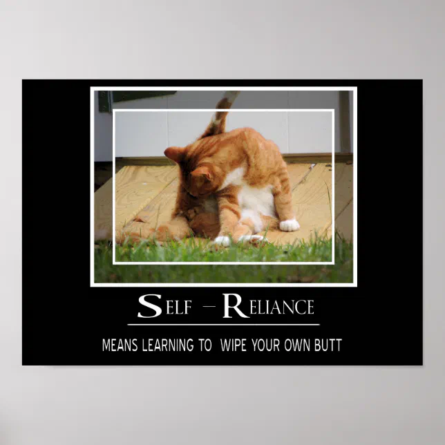 Self-Reliance Poster | Zazzle
