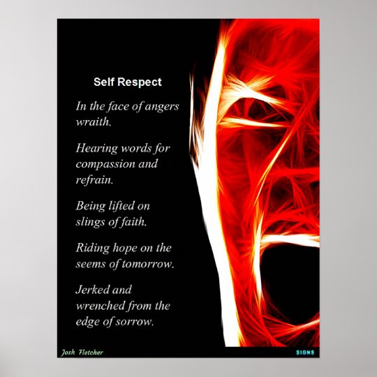 Self Respect Poster | Zazzle.com