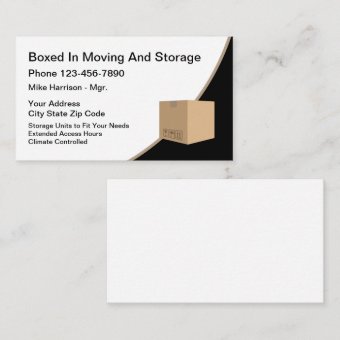 Self Storage Business Cards | Zazzle
