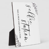 Selfie station sign Tabletop Plaque with Easel | Zazzle