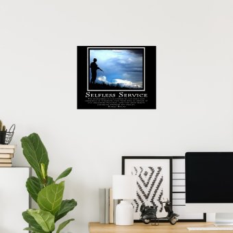 Selfless Service Poster | Zazzle