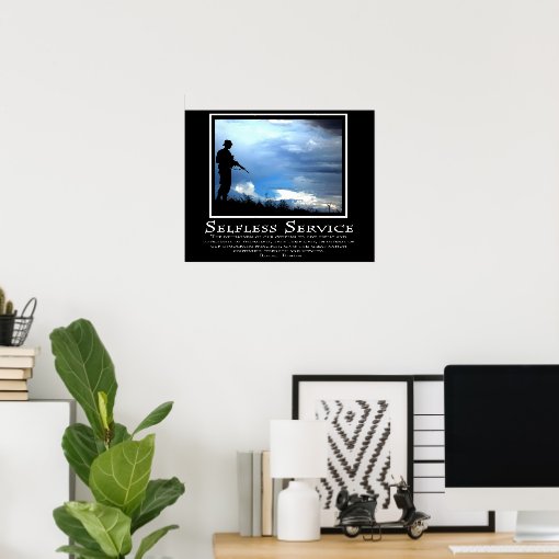 Selfless Service Poster | Zazzle