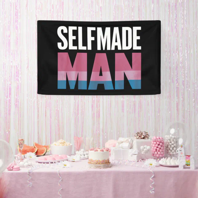 Selfmade Man Transgender Trans Pride Flag Transsex Banner | Zazzle
