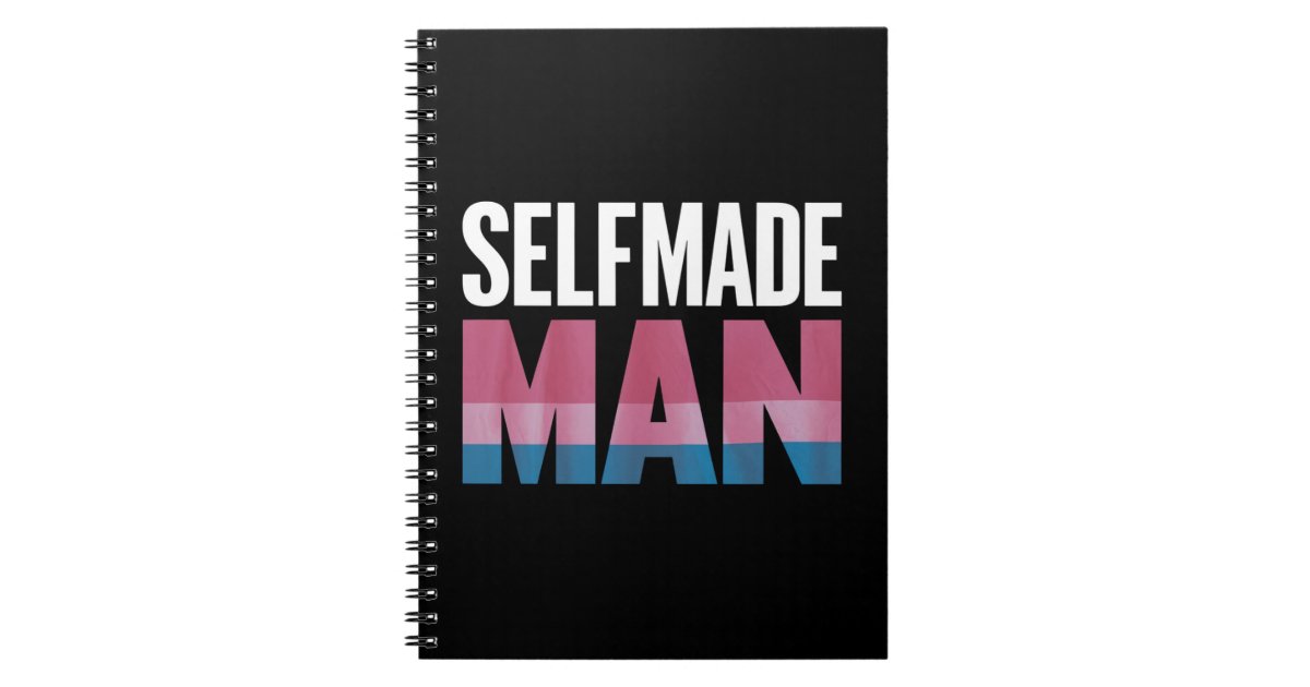 Selfmade Man Transgender Trans Pride Flag Transsex Notebook | Zazzle