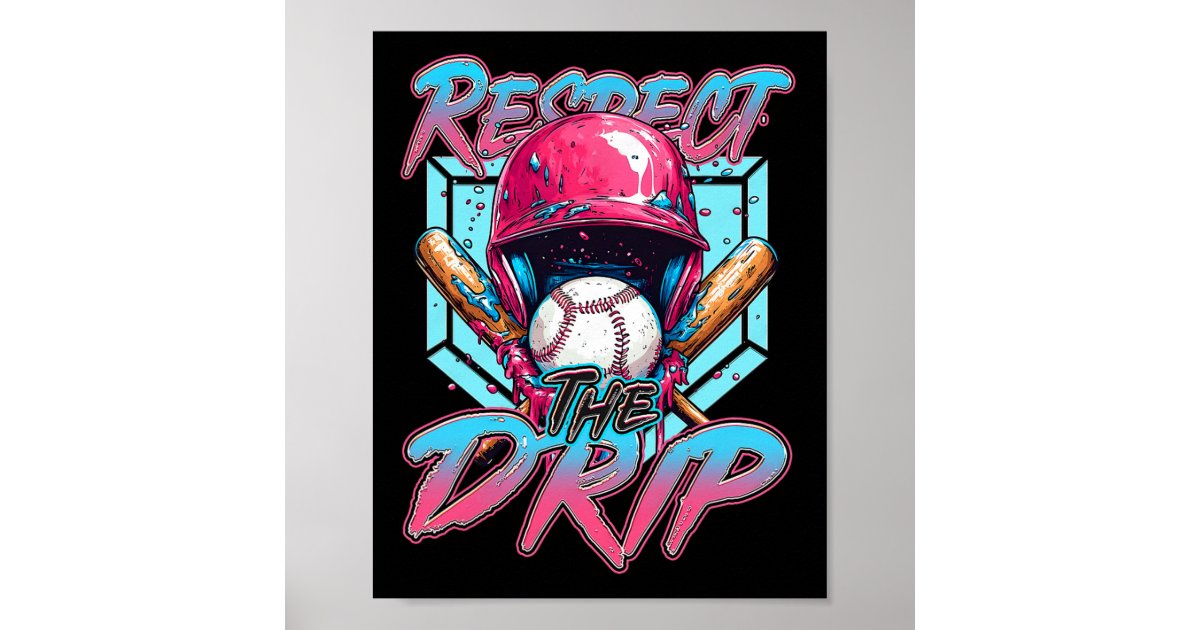 Sell Drip Boys Kids Ice Cream Dripping Respect The Poster | Zazzle