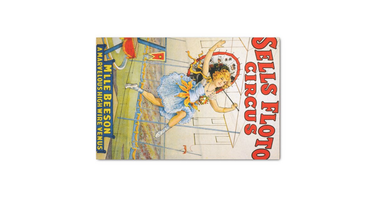 Sells Floto Circus Tissue Paper | Zazzle