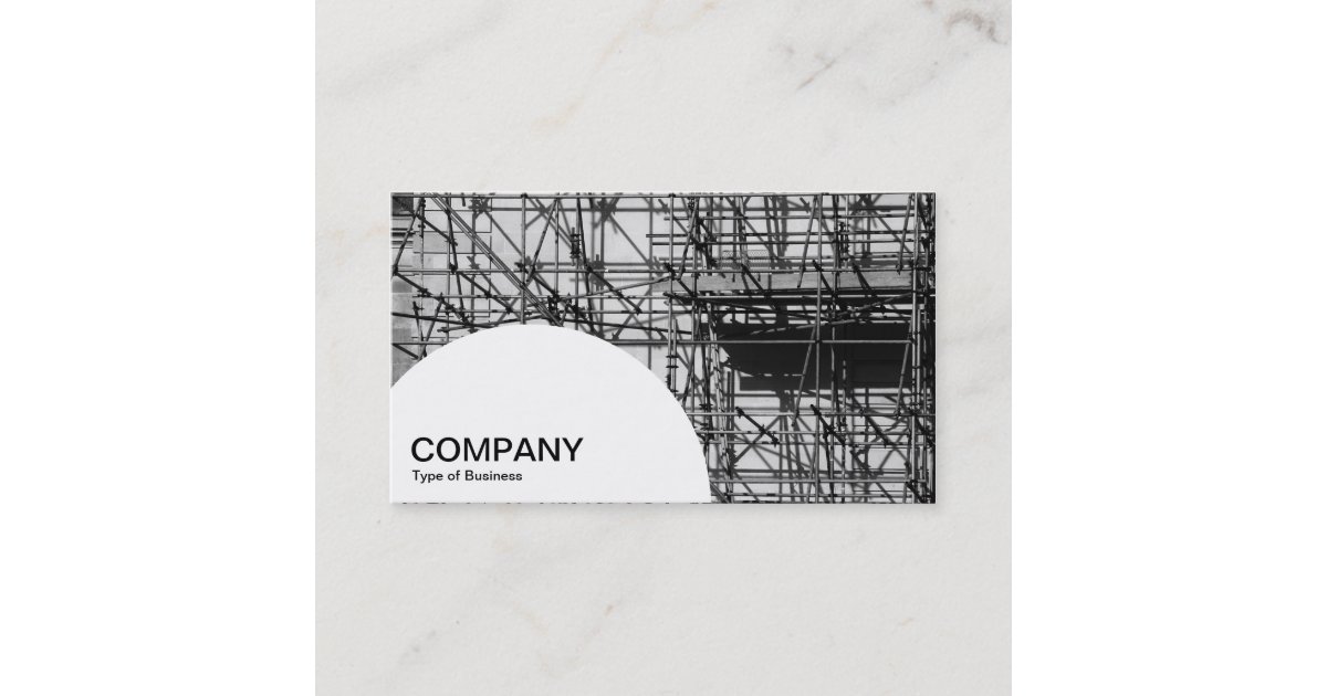 Semi-circle Panel - Scaffolding Business Card | Zazzle