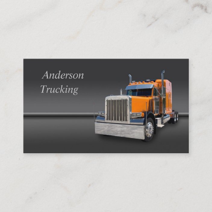 Semi Truck Business Card | Zazzle.com