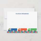 Semi Truck Convoy Personalized Note Cards | Zazzle