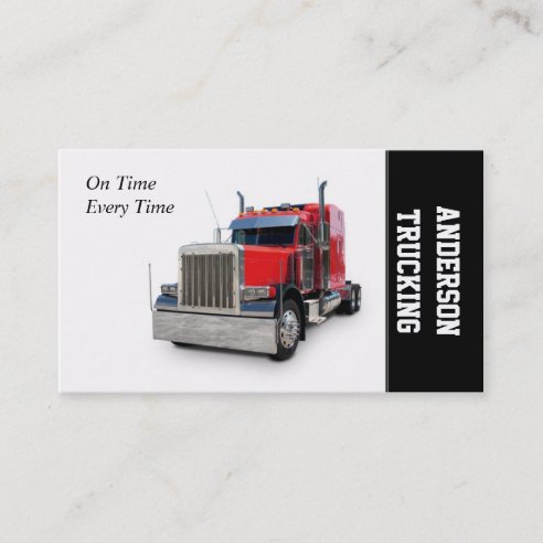 Semi Truck Business Cards - Business Card Printing | Zazzle