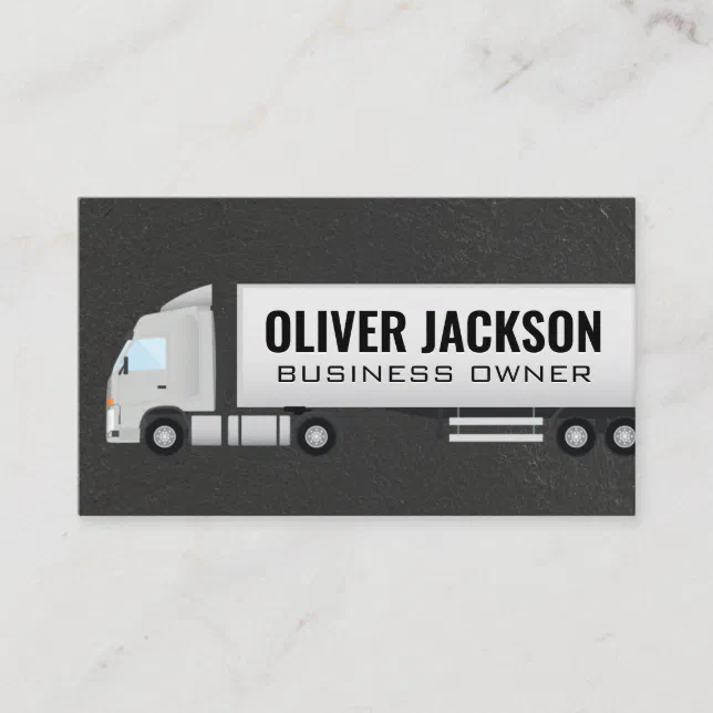 Semi Truck | Distribution Business Card | Zazzle