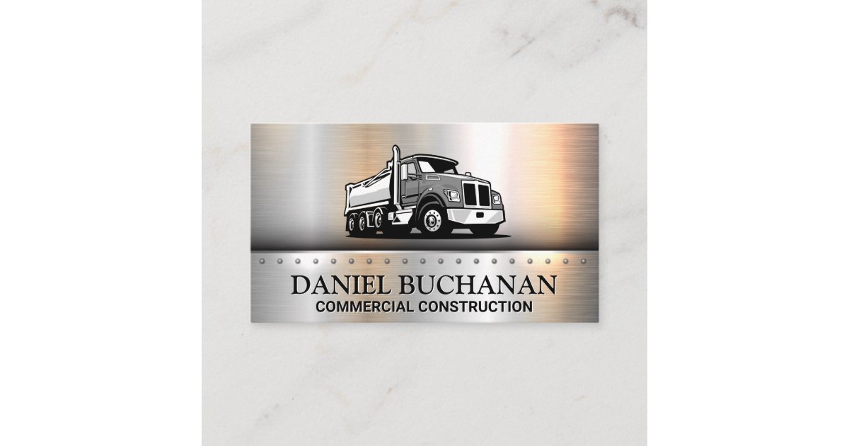 Semi Truck Logo | Commercial Driver Business Card | Zazzle