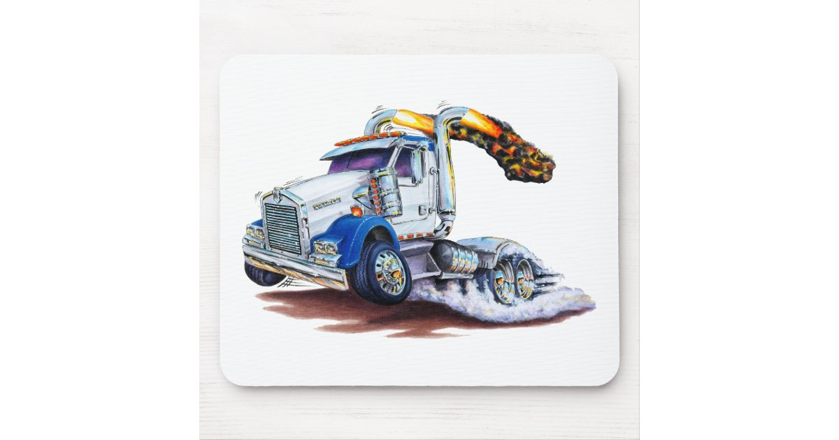 Semi Truck Mouse Pad | Zazzle