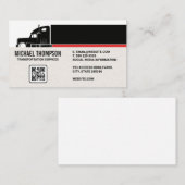 Semi Truck | Trucking Industry | QR Code Business Card | Zazzle