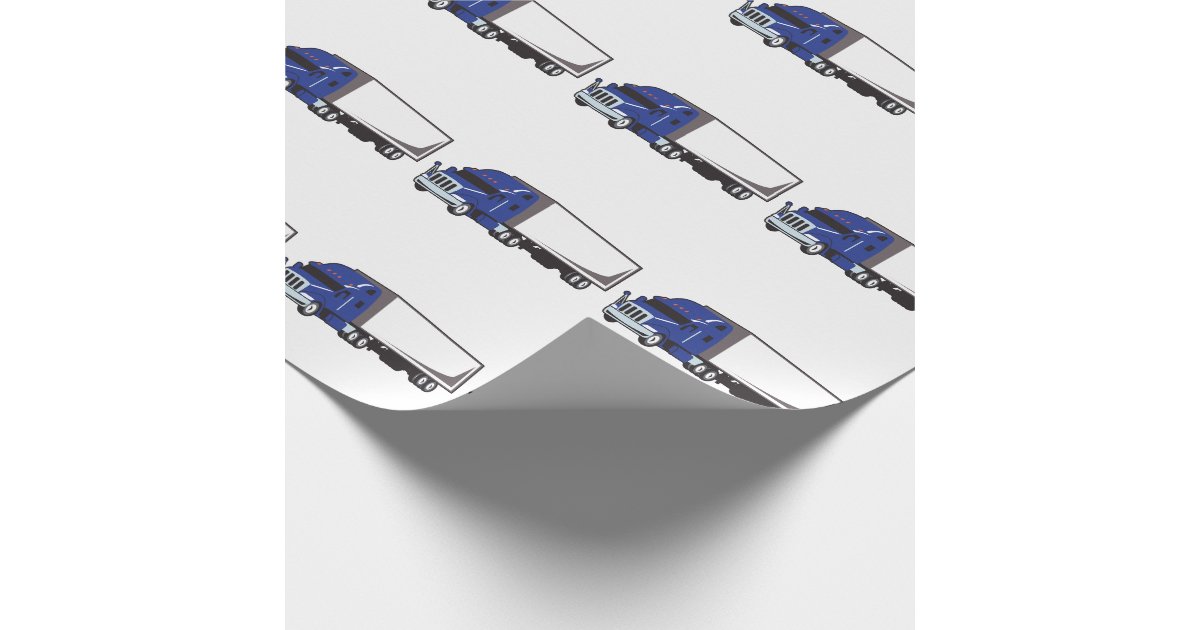 Semi Truck Wrapping Paper | Zazzle