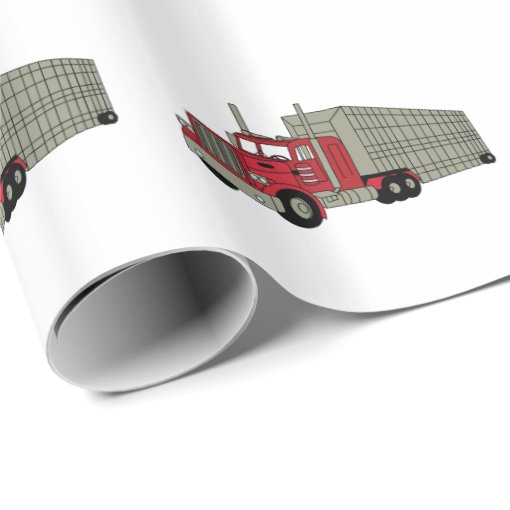 Semi Truck Wrapping Paper | Zazzle