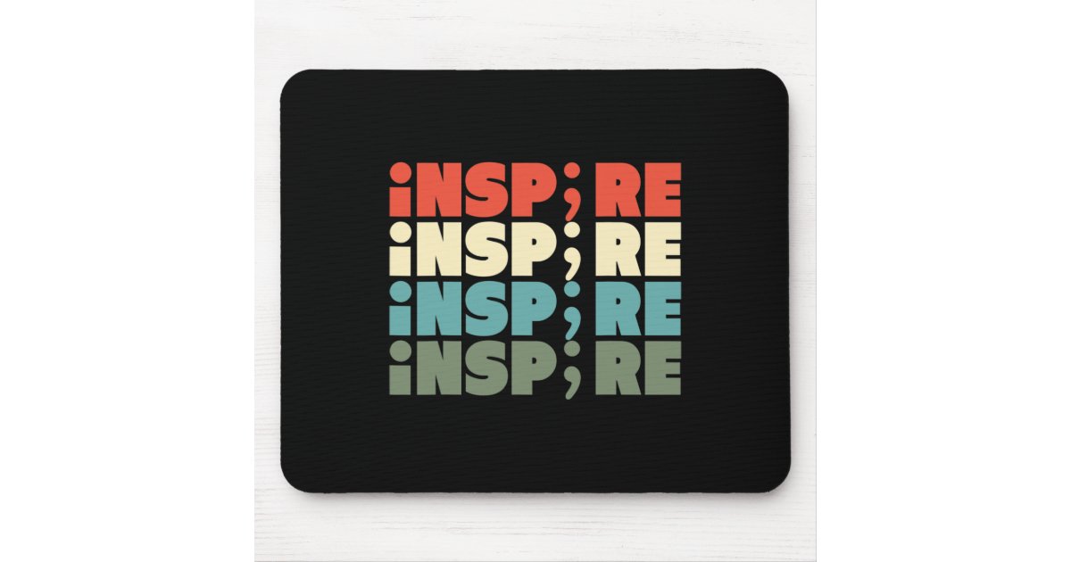 Semicolon Suicide Awareness Project2 Mouse Pad | Zazzle