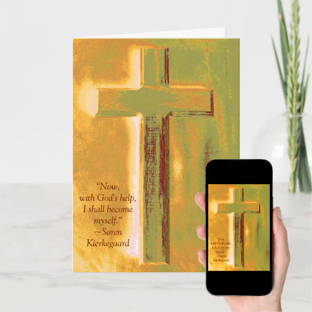 Seminary Kierkegard Quote Graduation Card | Zazzle