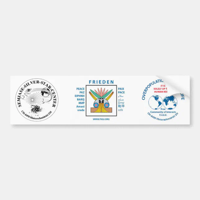Semjase Silver Star Center Bumper Sticker | Zazzle