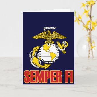 Semper Fi [EGA] Card | Zazzle