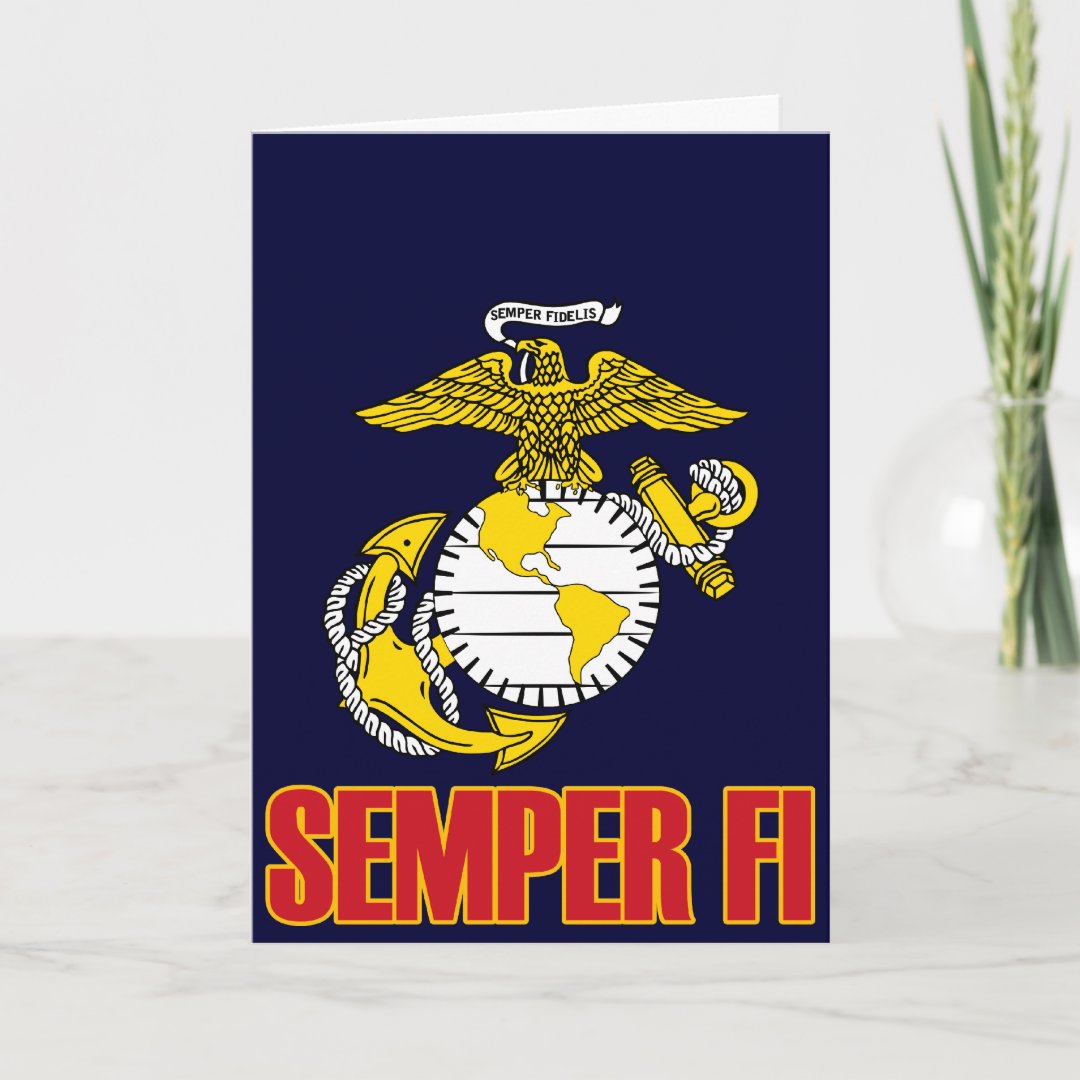 Semper Fi [EGA] Card | Zazzle