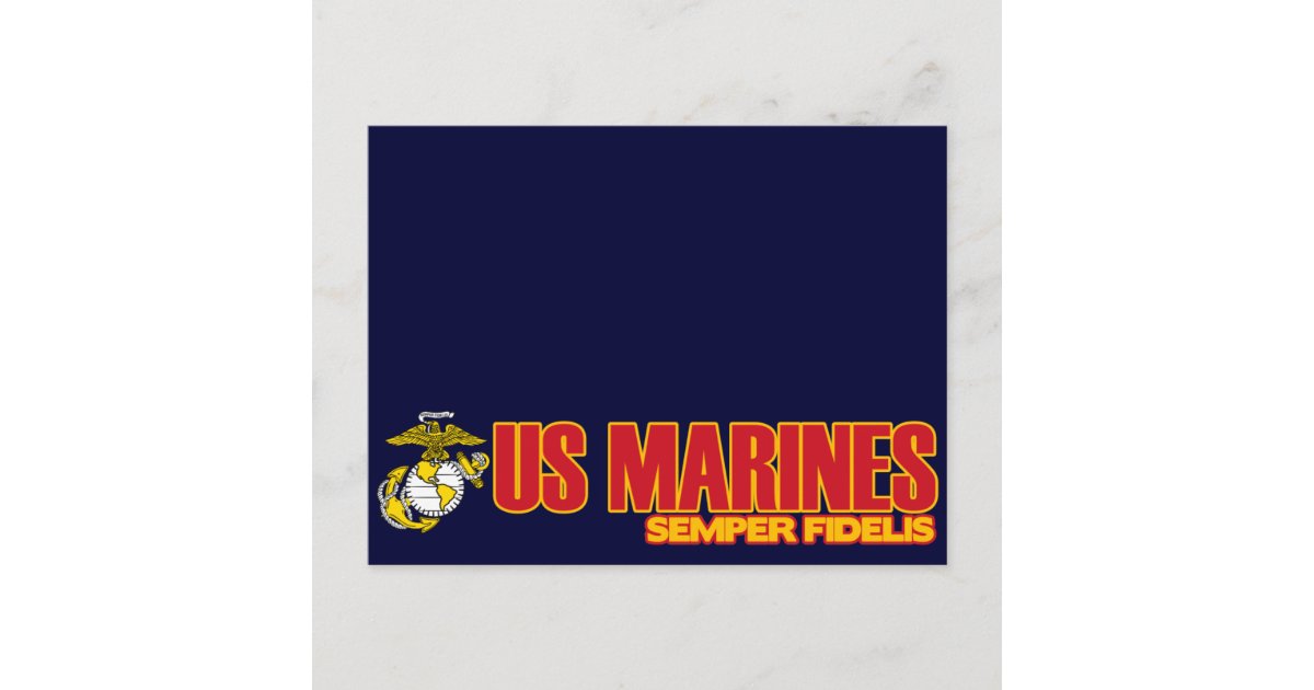 Semper Fi [EGA] Postcard | Zazzle
