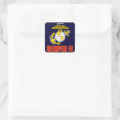 Semper Fi [EGA] Square Sticker | Zazzle