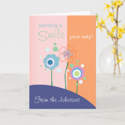 Send a Smile Greeting Card | Zazzle