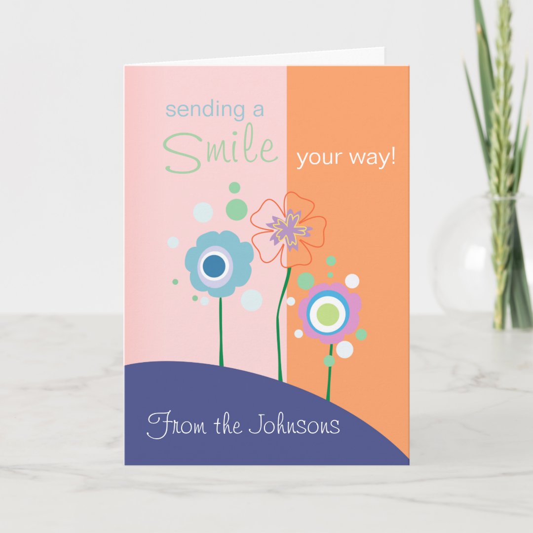 Send a Smile Greeting Card | Zazzle