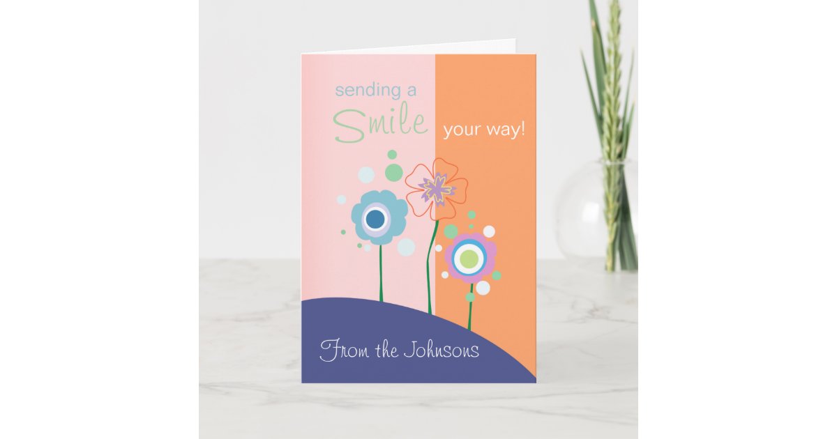 Send a Smile Greeting Card | Zazzle