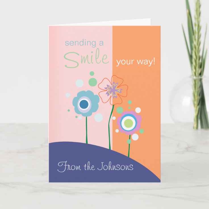 Send a Smile Greeting Card | Zazzle