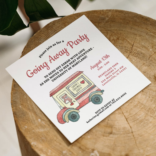 Send Off With Love Going Away Farewell Party Invitation | Zazzle