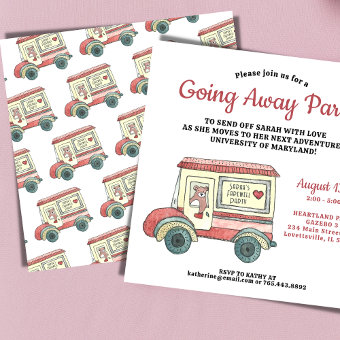 Send Off With Love Going Away Farewell Party Invitation | Zazzle