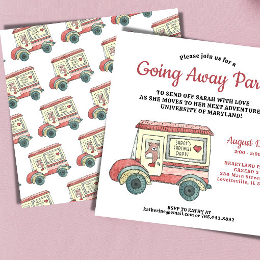 Send Off With Love Going Away Farewell Party Invitation | Zazzle