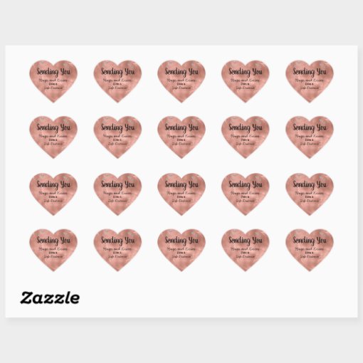 Sending Love Heart Sticker | Zazzle