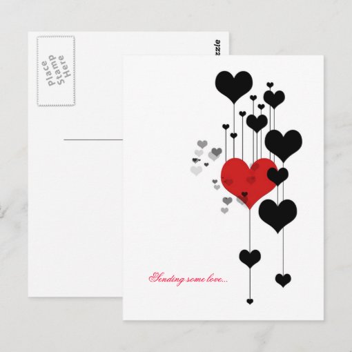 Sending some love... postcard | Zazzle
