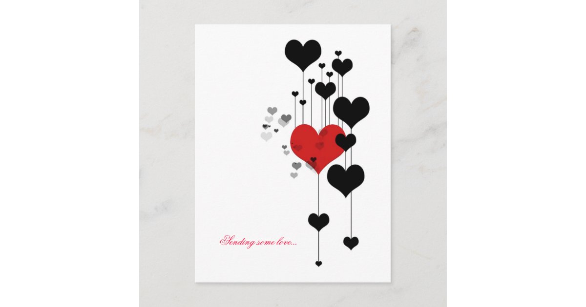 Sending some love... postcard | Zazzle