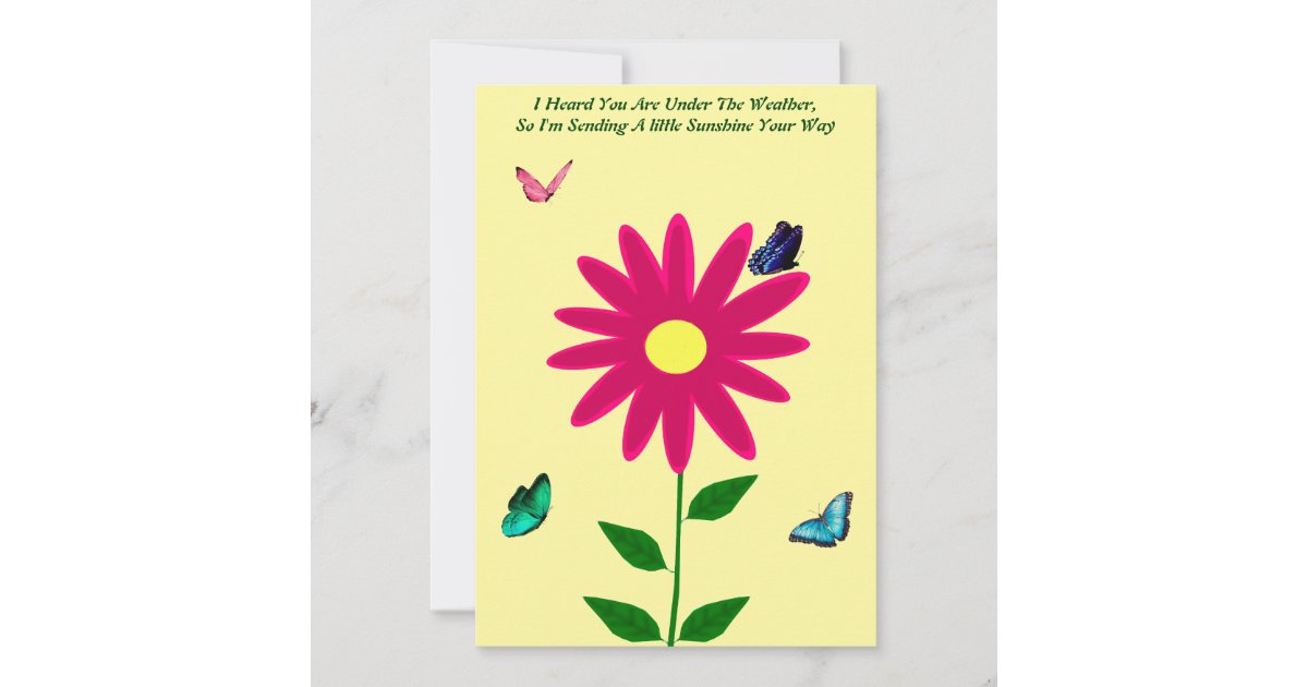 Sending Sunshine Card | Zazzle