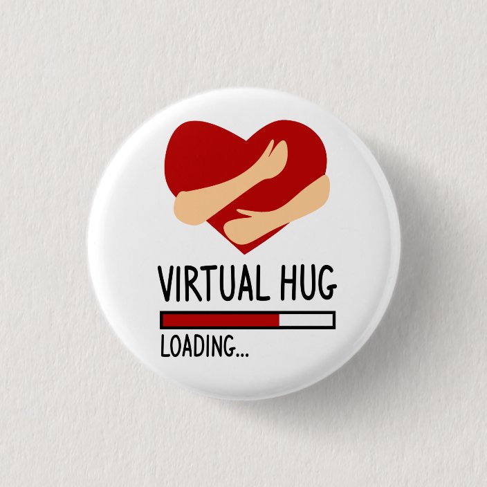 Sending Virtual Hug Button | Zazzle.com