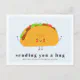 Sending You a Hug | Taco Love Postcard | Zazzle