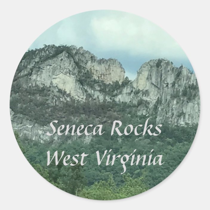 Seneca Rocks West Virginia Mountains Stickers | Zazzle.com