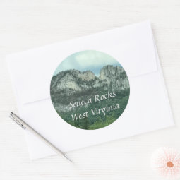Seneca Rocks West Virginia Mountains Stickers | Zazzle