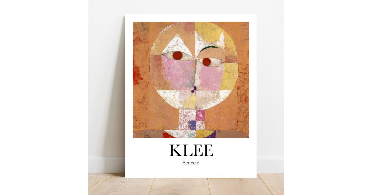 Senecio by Paul Klee Poster | Zazzle