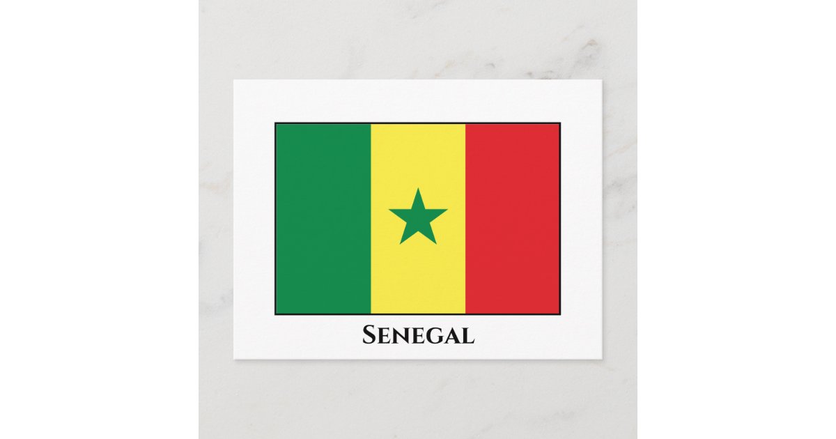 Senegal (Senegalese) Flag Postcard | Zazzle