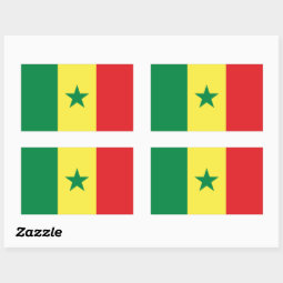 Senegalese flag Stickers | Zazzle