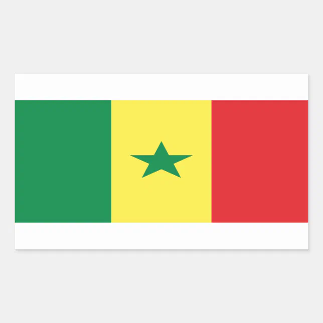 Senegalese flag Stickers | Zazzle