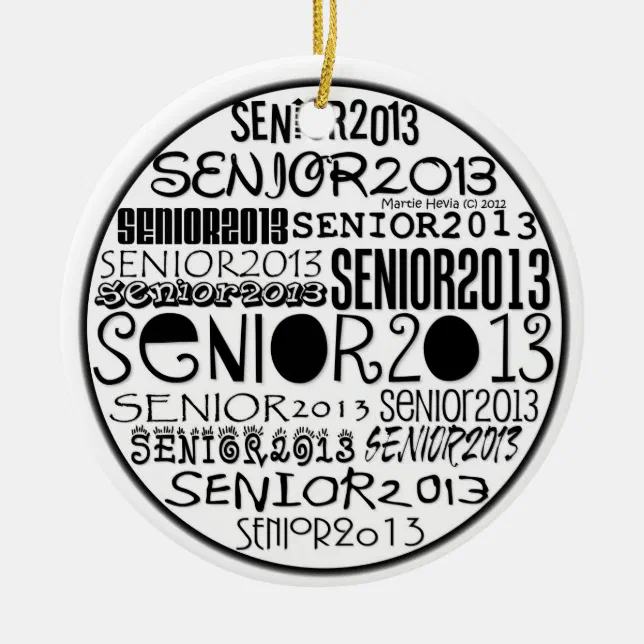 Senior 2013 - Rearview Mirror Ornament | Zazzle