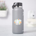 Senior 2024 Groovy Retro Class of 2024 Graduation Sticker | Zazzle