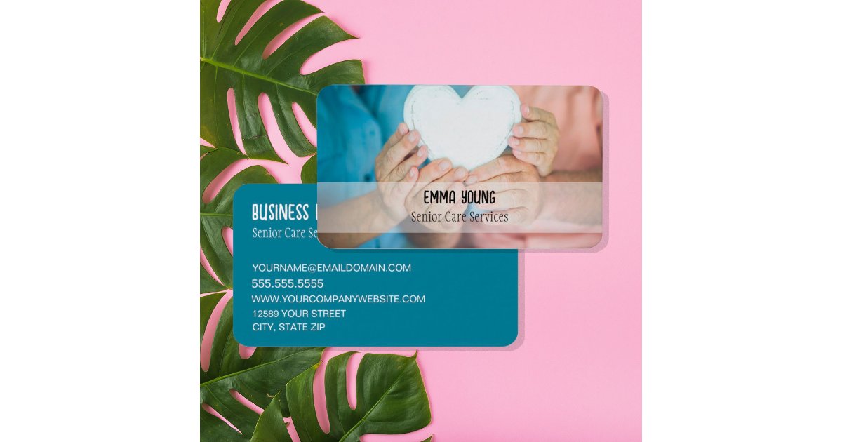 Senior Care Business Card | Zazzle